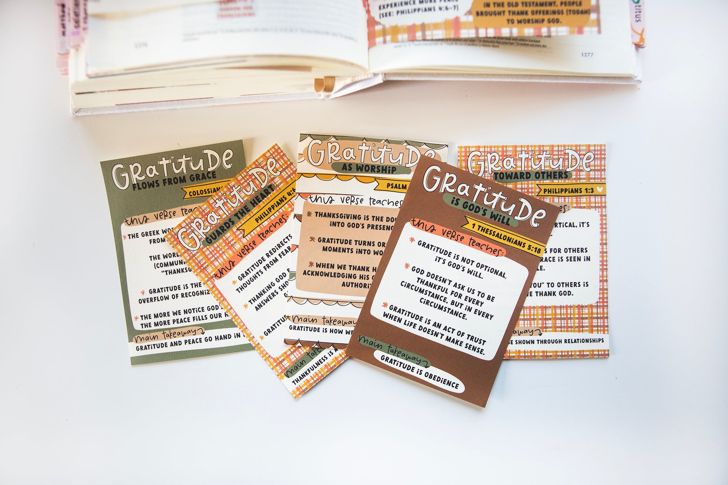 Gratitude in the Bible Mini Tip-in Sheet Bundle (Set of 5) – Kingfolk Co