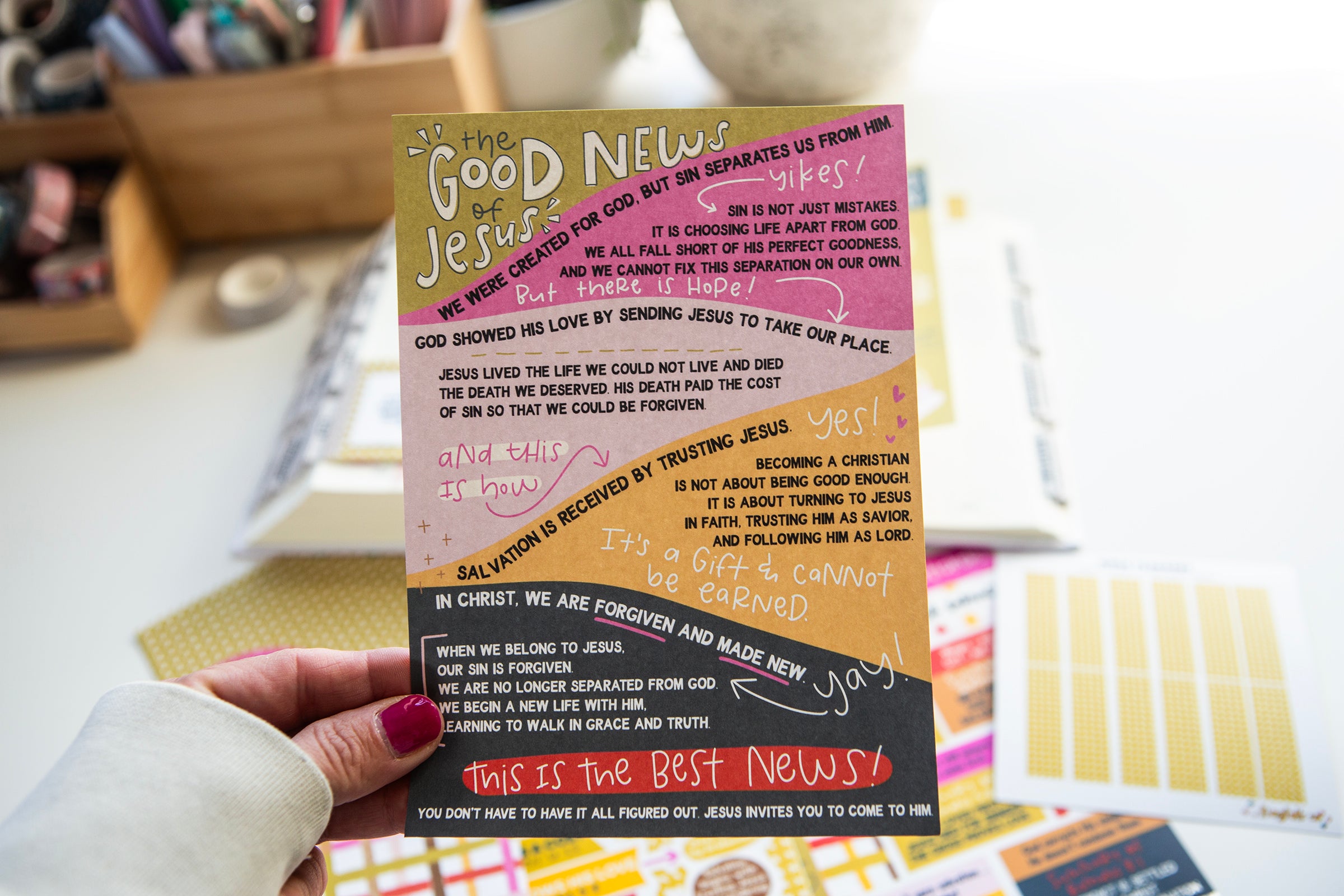 The Good News of Jesus Bible Tip-in Sheet (gospel tract) – Kingfolk Co