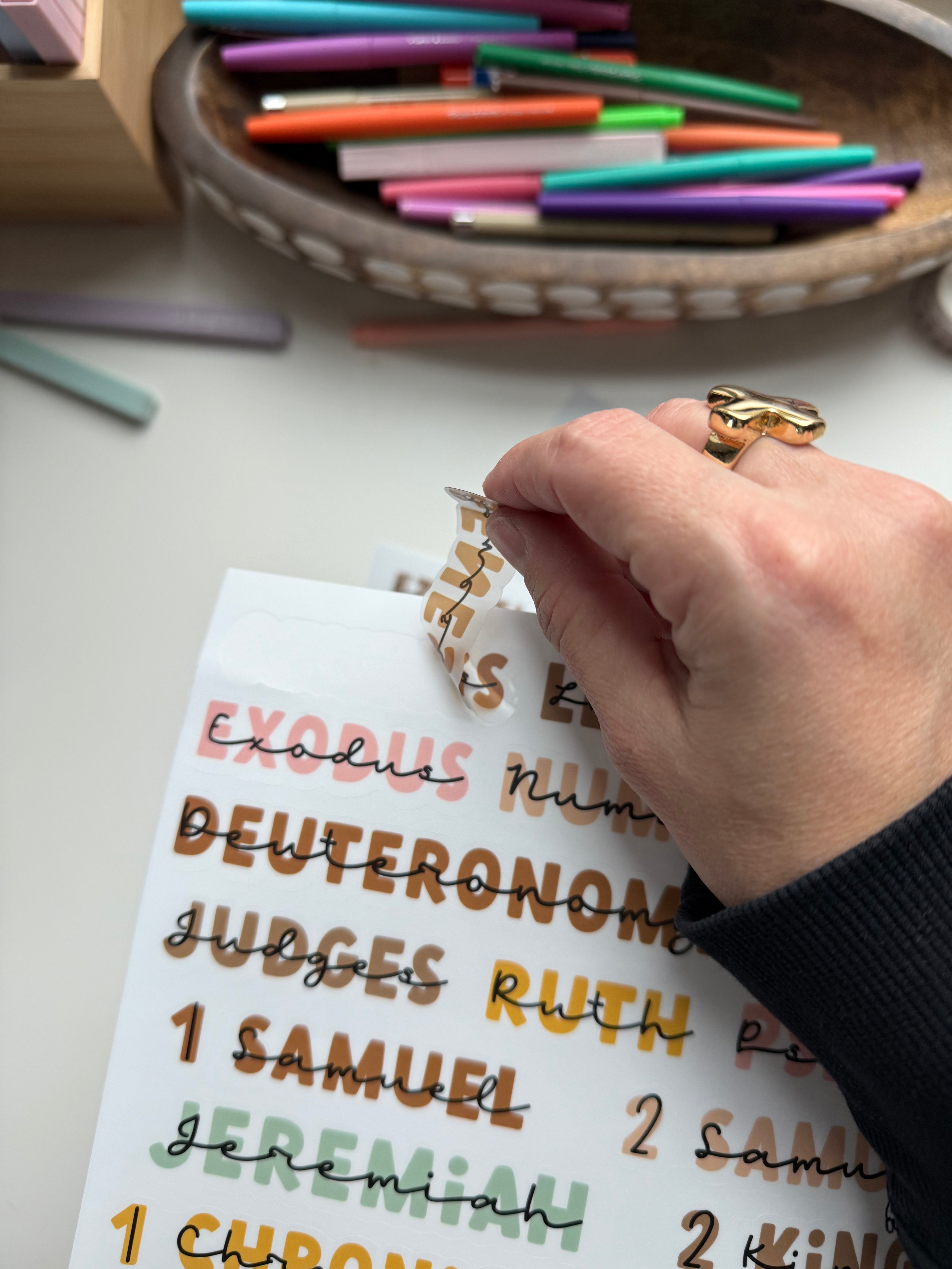 Books of the Bible Header Stickers – Kingfolk Co