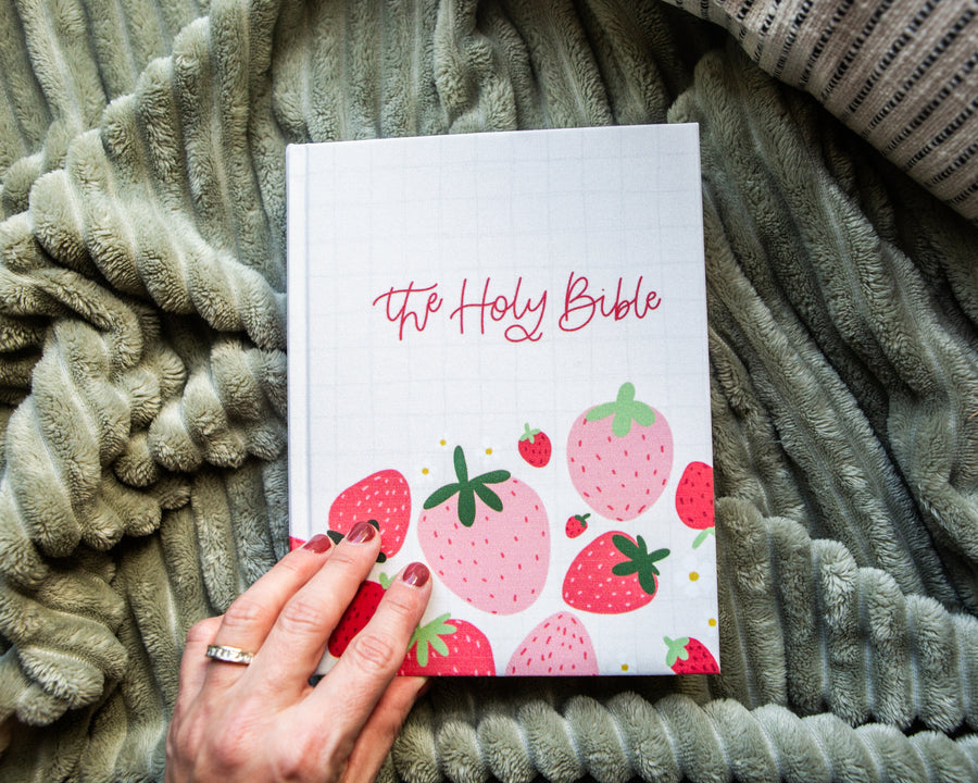 Sweet Strawberries ESV Journaling Bible - Collab with Joyful Pine ...