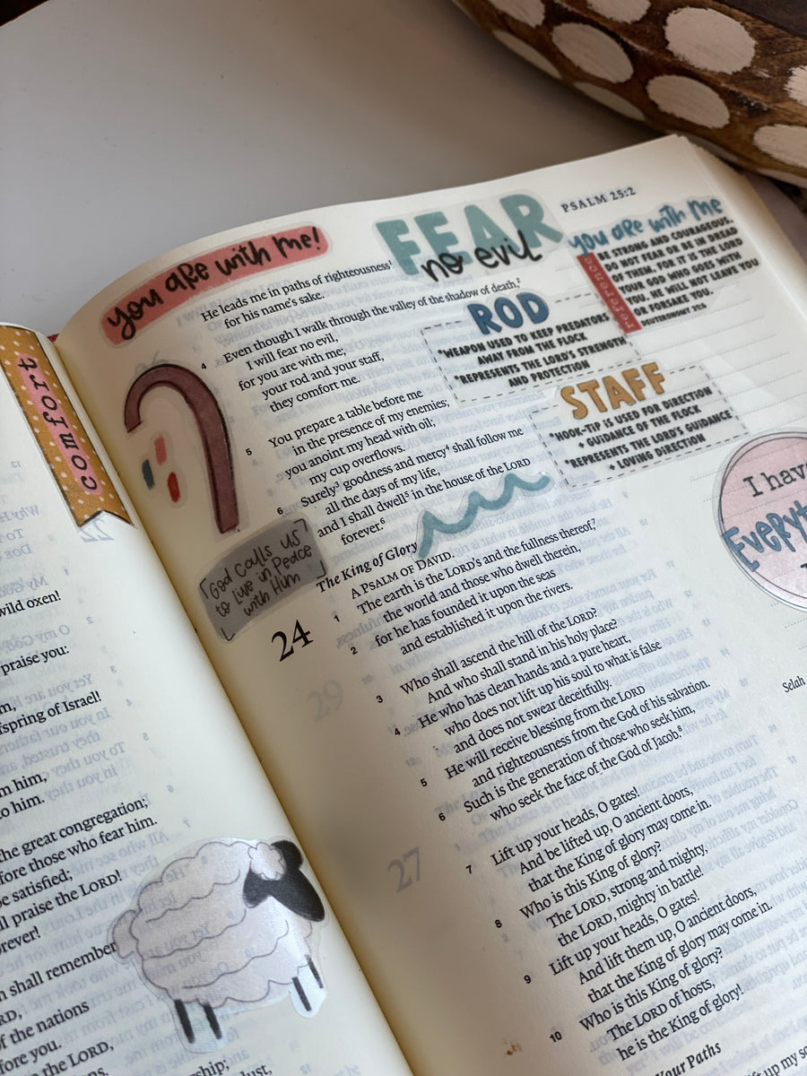 Psalm 23 Sticker Sheet – Kingfolk Co