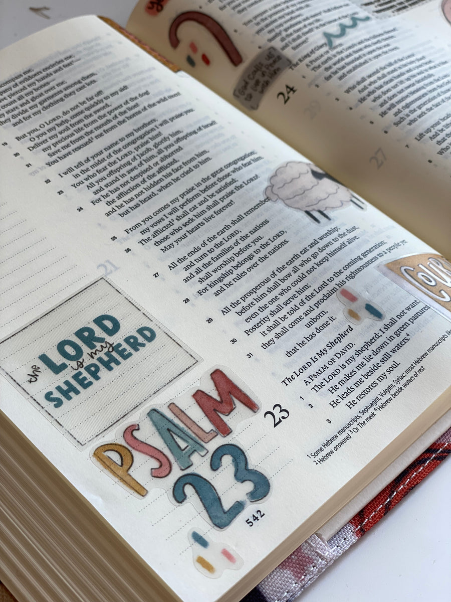 Psalm 23 Sticker Sheet – Kingfolk Co