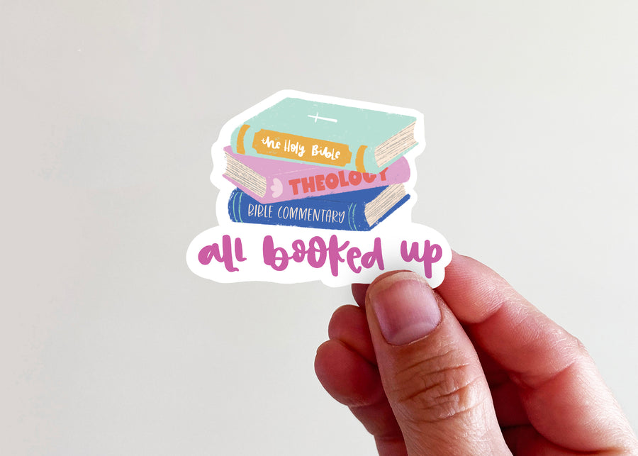 All Booked Up Vinyl Sticker – Kingfolk Co