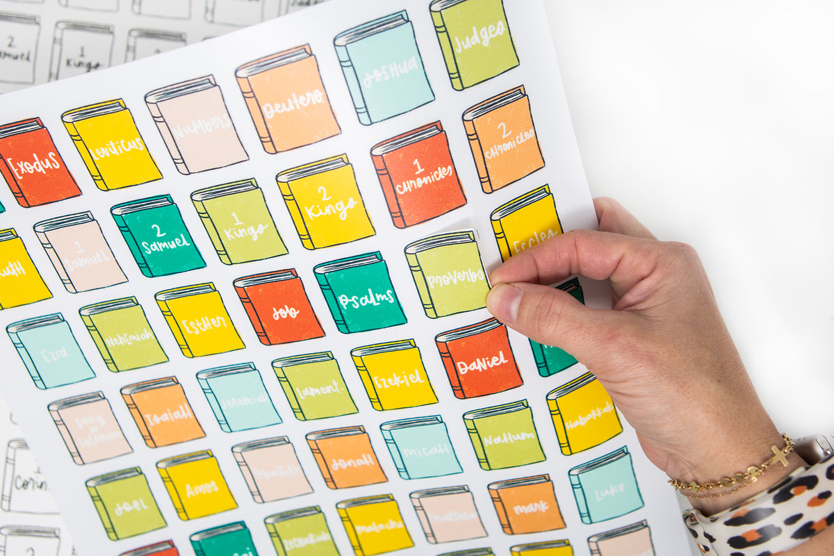 Books of the Bible Tracker Print + Sticker Sheet – Kingfolk Co