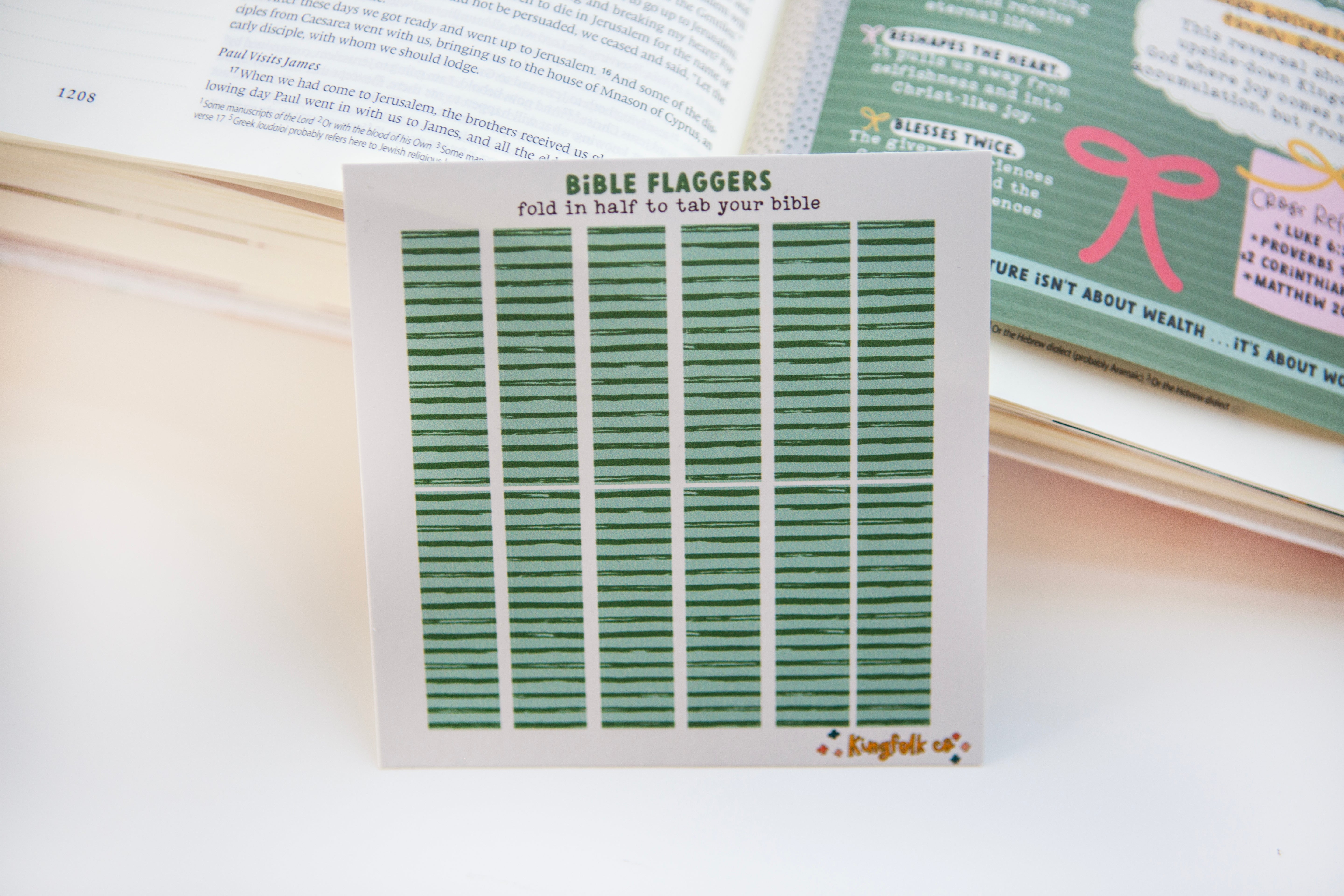 Cheerful Stripe Bible Flaggers – Kingfolk Co