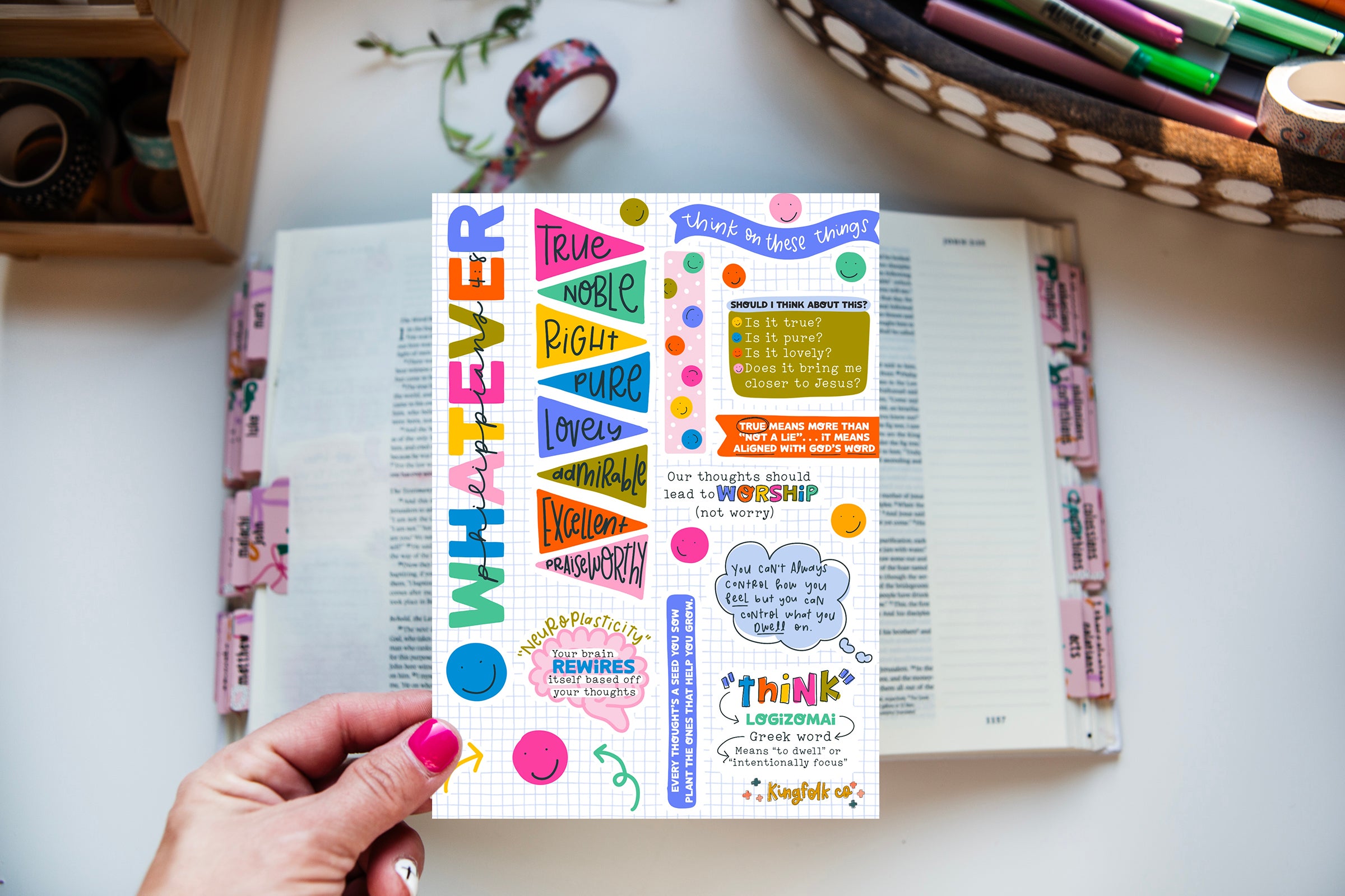 Whatever Is Statements Sticker Sheet – Kingfolk Co
