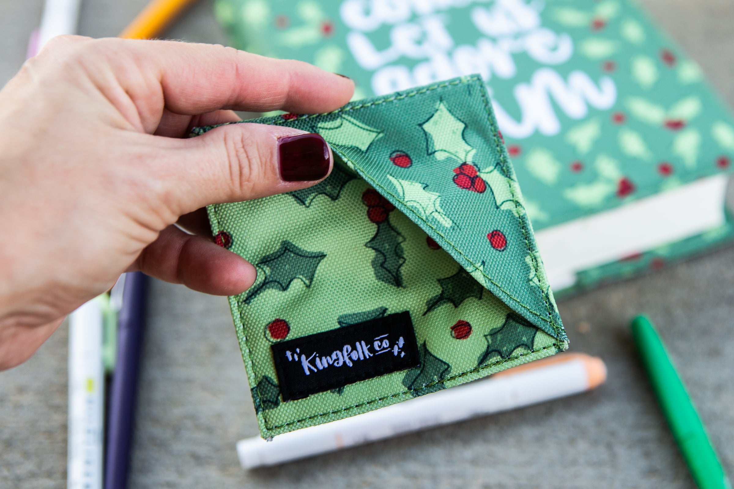 Holly Leaves Corner Bookmark – Kingfolk Co