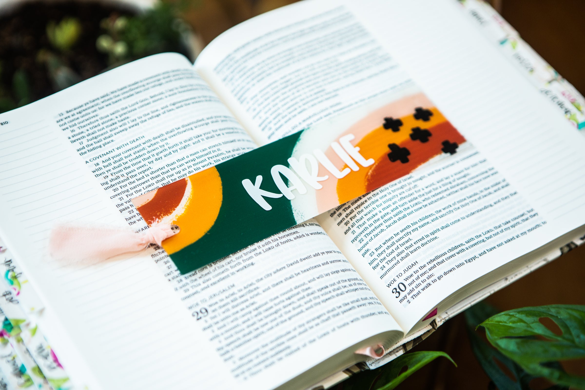 Boho Crosses Acrylic Bookmark – Kingfolk Co